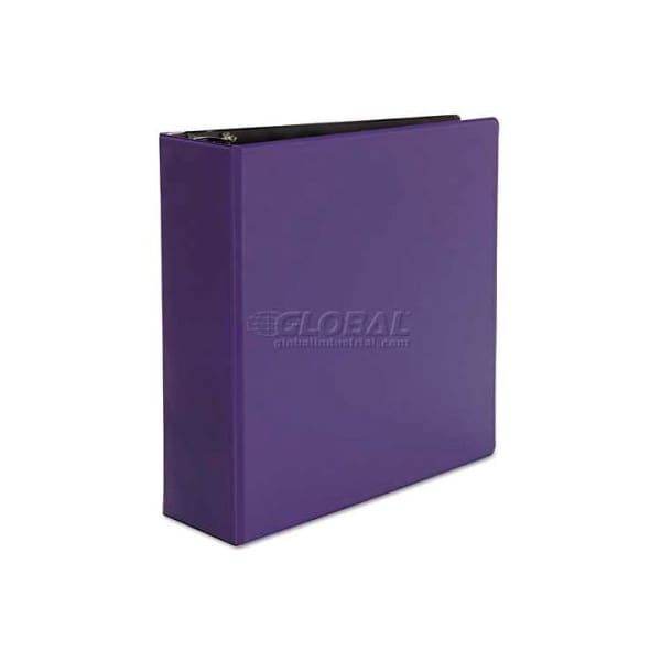 Universal Universal Suede Finish Vinyl Round Ring Binder, 3" Capacity, Royal Blue UNV30408*** | Zoro